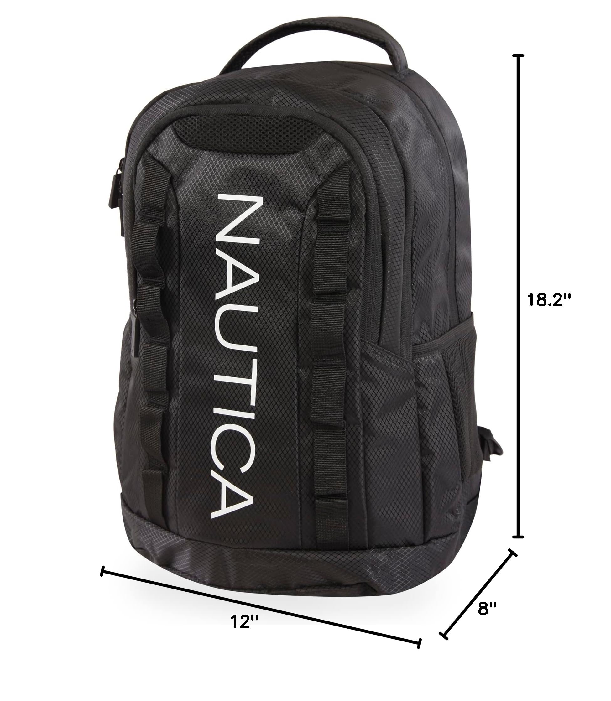 Nautica Armada Laptop Backpack, Black, One Size