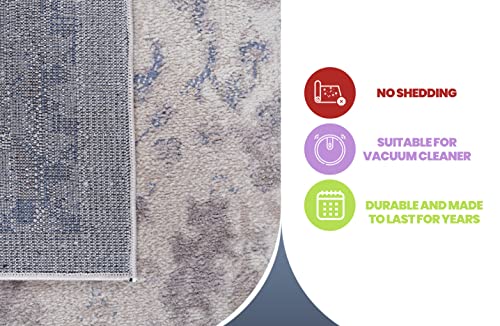 NAAR PAYAS Collection 2x8 Brown/Beige/Modern Abstract Non-Shedding Living Room Bedroom Dining Home Office Stylish and Stain Resistant Area Rug