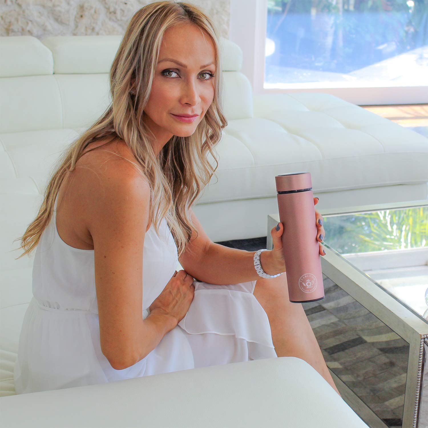 Teabloom - The ORIGINAL All-Brew Travel Tumbler & Thermos | OPRAH’s Favorite | 16oz/480ml Insulated Water Bottle/Tea Flask/Cold Brew Coffee Mug
