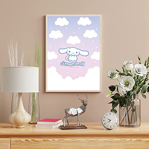 Cinnamoroll Posters, Set of 6 Anime Print Art Cute Posters For Home Bedroom and Dorm Wall Decor, Cinnamoroll Posters Gift Set For Teens, 10x14 Inches, No Framed