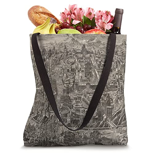 Vintage Jerusalem Israel Map (1835) Tote Bag