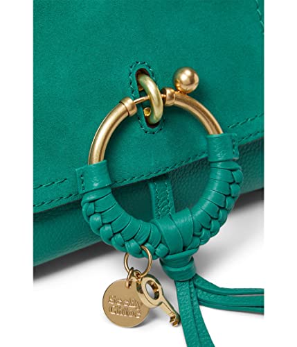See by Chloe Joan Mini Hobo Leather & Suede Ceylan Green One Size