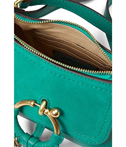 See by Chloe Joan Mini Hobo Leather & Suede Ceylan Green One Size