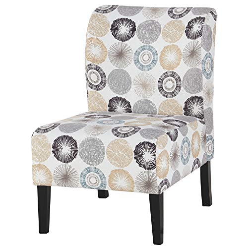 Signature Design by Ashley - Triptis Accent Chair - Casual - Tan/Gray - Geometric Circles