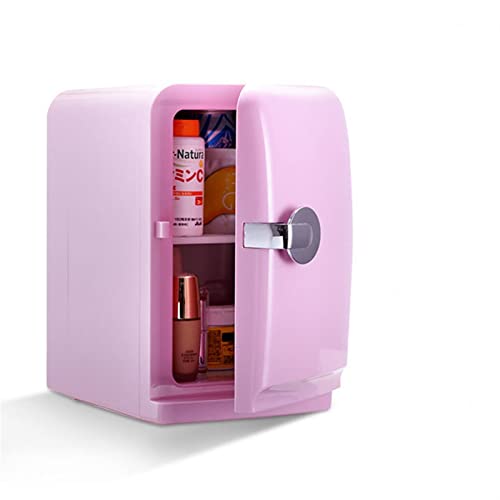 REKIRO Skincare Fridge, Mini Fridge for Bedroom, Makeup Refrigerator, Tiny Cosmetic Beauty Fridge, Desk Fridge for Office, Small Breastmilk Fridge, Portable Design with Handle, 5 Liter