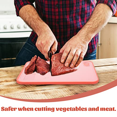 Hemoton Wheat Straw Cutting Board Fruit Vegetable Chopping Cutting Board with Double-sided