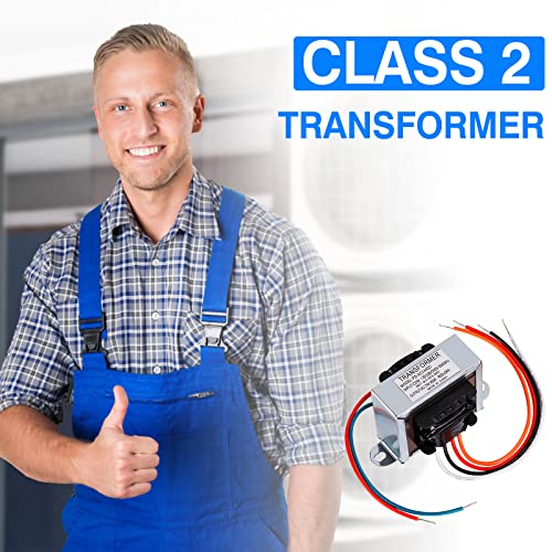 24V 40VA Control Transformer， Primary 120, 208, 240V Secondary 24V Isolation Transformers，24V Transformer with Foot Mount for HVAC Furnace Multi Tap