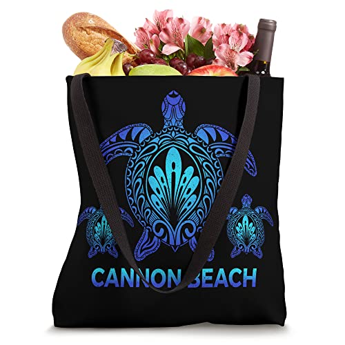 Vintage Cannon Beach Oregon Ocean Blue Sea Turtle Souvenirs Tote Bag