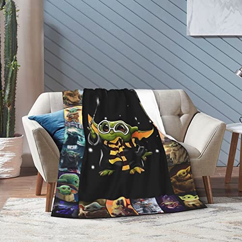 Cartoon Flannel Throw Blanket, Warm Cozy Soft Lightweight Bed Blanket for Couch Sofa Bedding Living Room (YD1, 60"x50")