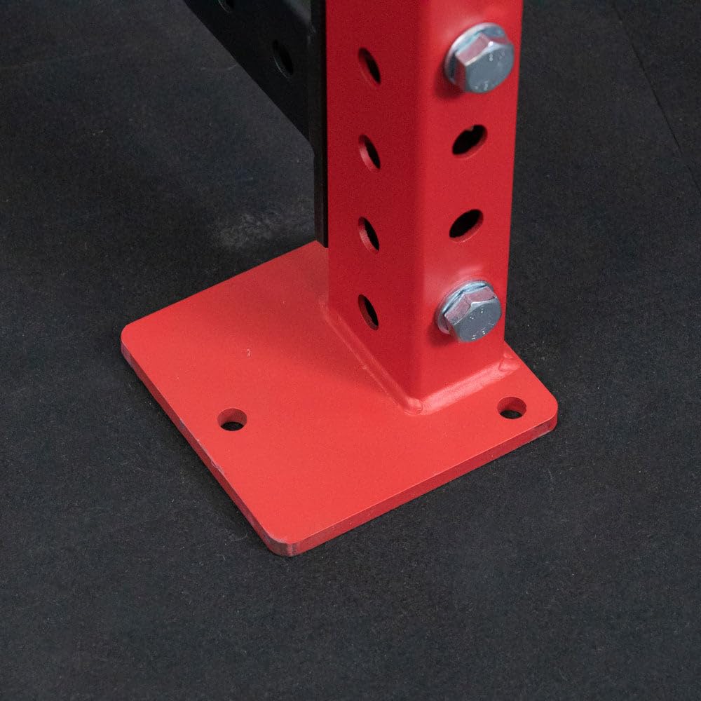 Titan Fitness T-3 Series Red Short Power Rack, 24in Depth, 1,100 LB Capacity Cage for Weightlifting and Strength Training