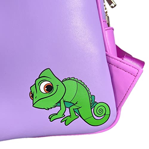 Loungefly Disney Rapunzel Tangled Stained Glass Mini Backpack Double Strap Shoulder Bag Excluisve
