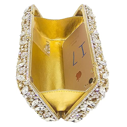 Luxury Women's Rhinestone Clutch Wedding Party Bag Hollow Out Evening Bags Dinner Diamond Purse Bridal Handbags silver M