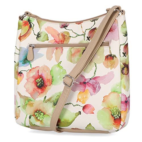 MultiSac Flare Womens Crossbody Bag Shoulder Purse, Mellow Floral