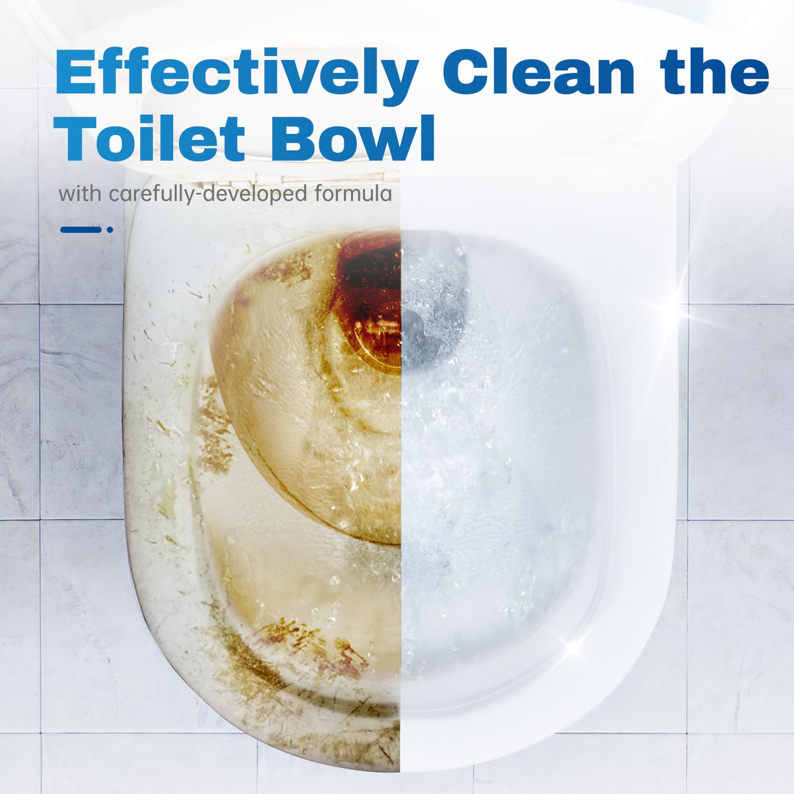 โ
๐ฉ๐ฎ๐ฐ๐ฝ๐น๐๐ Toilet Bowl Cleaner Tablets 12 PACK, Automatic Toilet Bowl Cleaners with Bleach, Durable Toilet Tank Cleaners with Sustained-Release Technology, Household Toilet Cleaners with Easy Operation