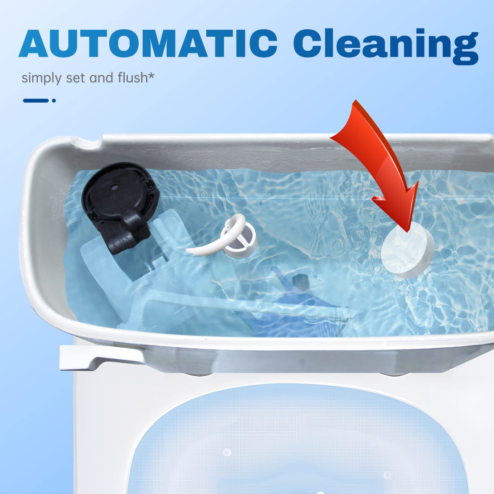 โ
๐ฉ๐ฎ๐ฐ๐ฝ๐น๐๐ Toilet Bowl Cleaner Tablets 12 PACK, Automatic Toilet Bowl Cleaners with Bleach, Durable Toilet Tank Cleaners with Sustained-Release Technology, Household Toilet Cleaners with Easy Operation