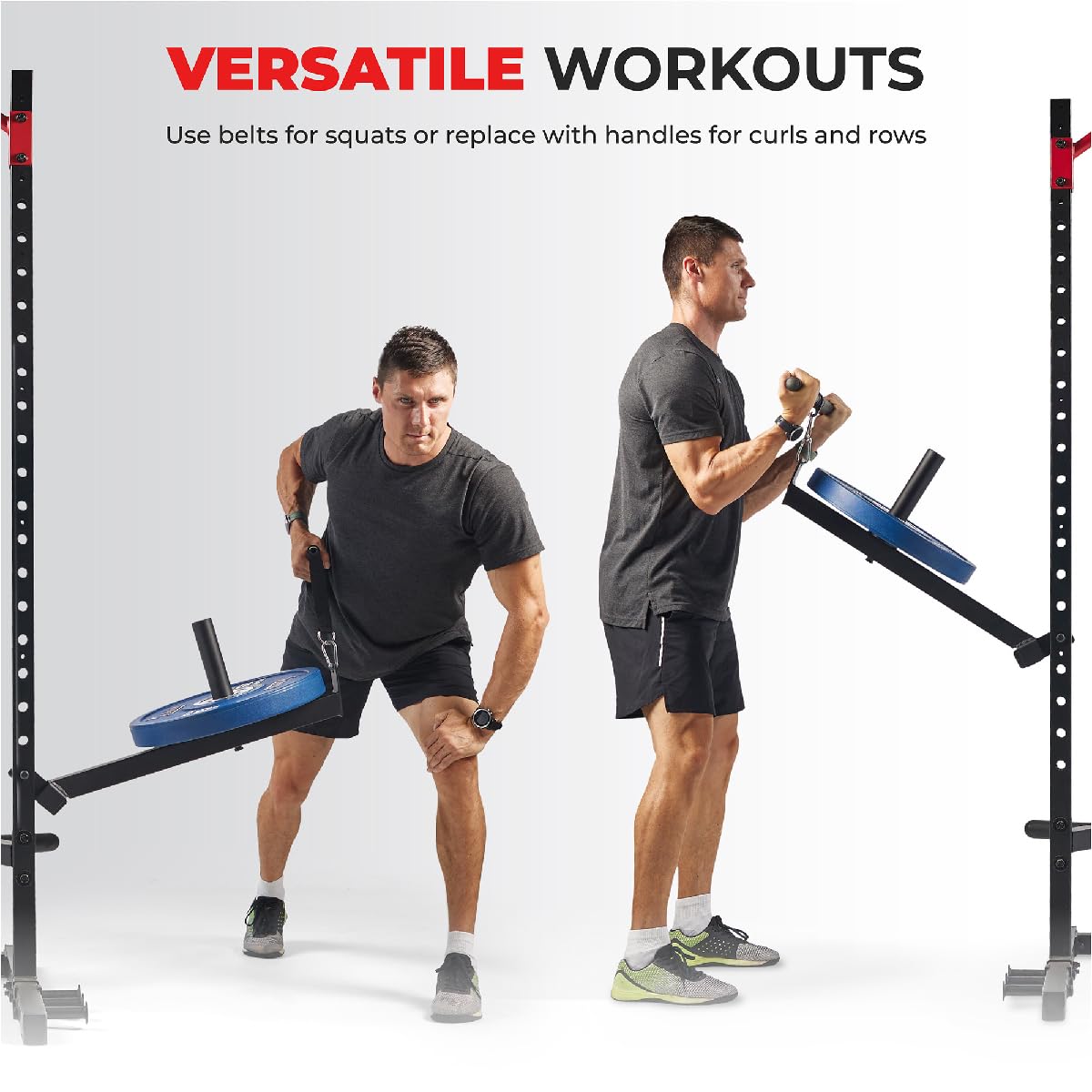 Sunny Health & Fitness Belt Squat Attachment for Power Racks and Cages – XFA009