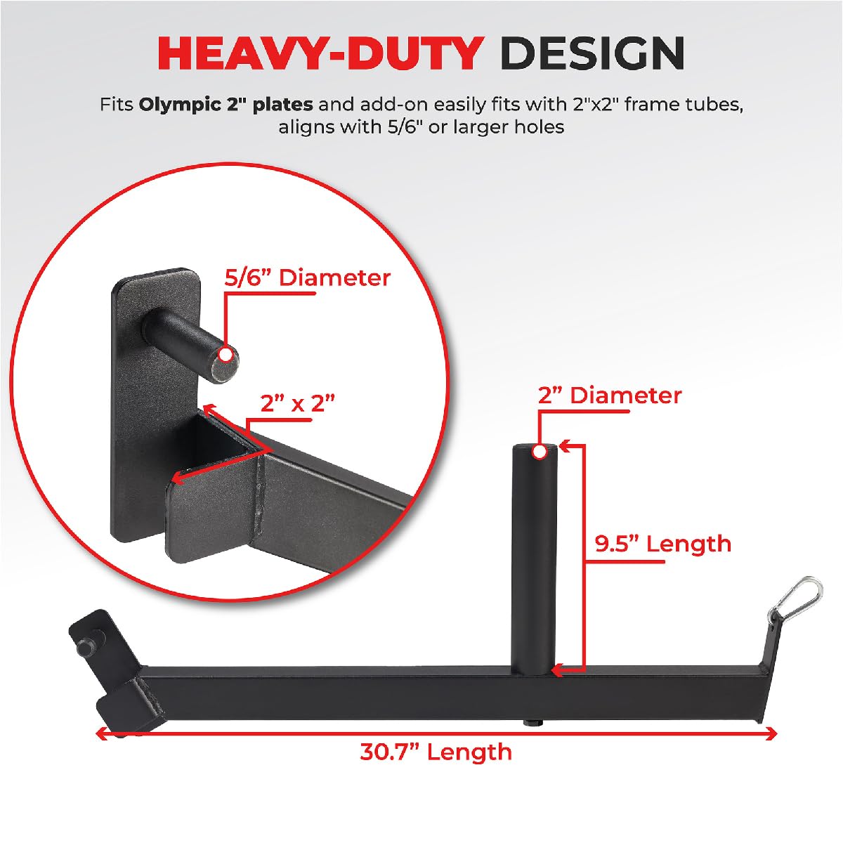 Sunny Health & Fitness Belt Squat Attachment for Power Racks and Cages – XFA009