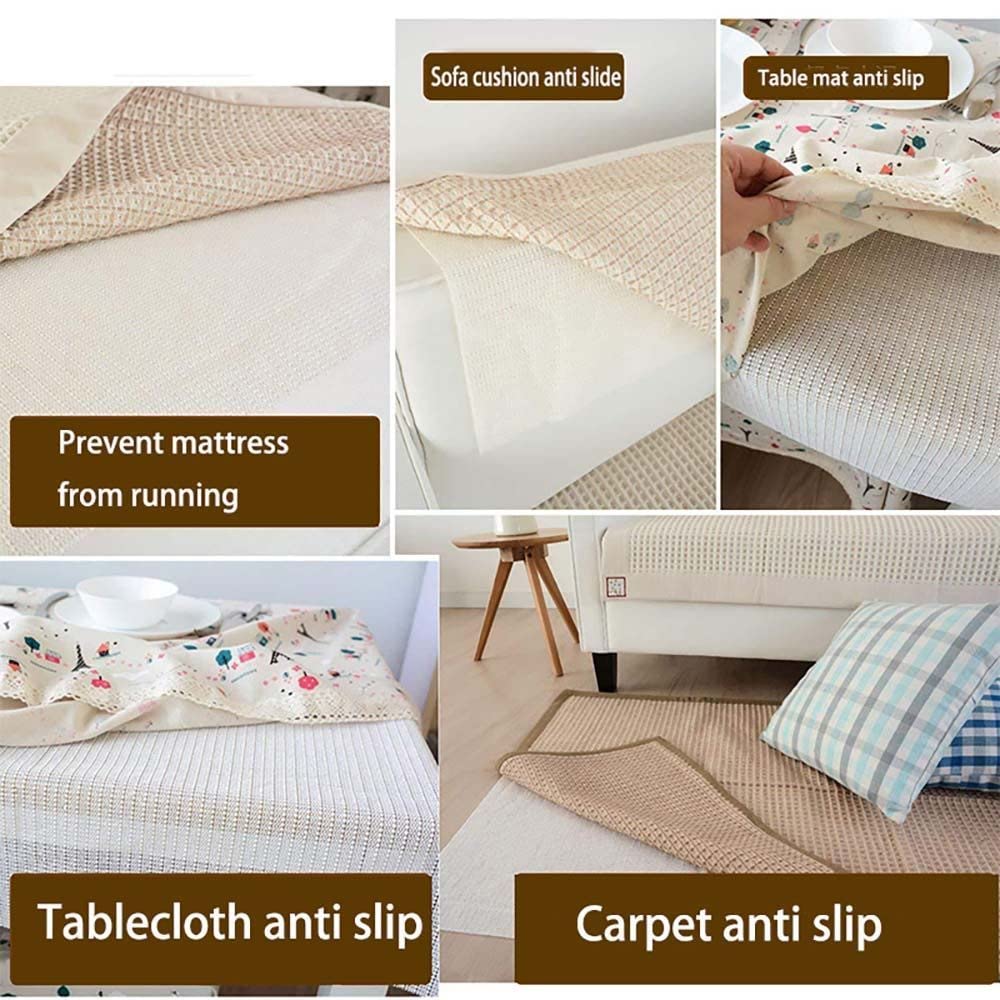 Shelf Liner Drawer Liner Non-Slip Mat Shelves Liners Grid Pattern PVC Grip Liner Anti-Slip Mat for Kitchen Cabinets Dresser Refrigerator(30x50cm)