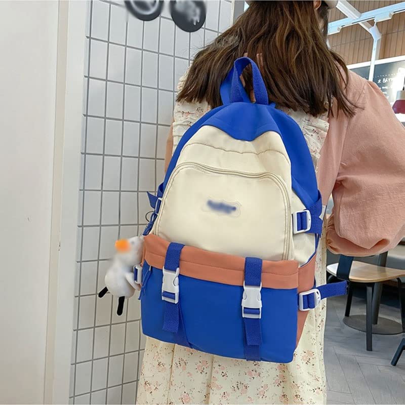 DINGZZ Fashion Unisex Large Capacity Student Backpack Teenage School Backpacks Waterproof Nylon Travel Bag (Color : E, Size : 30 * 12 * 42CM)