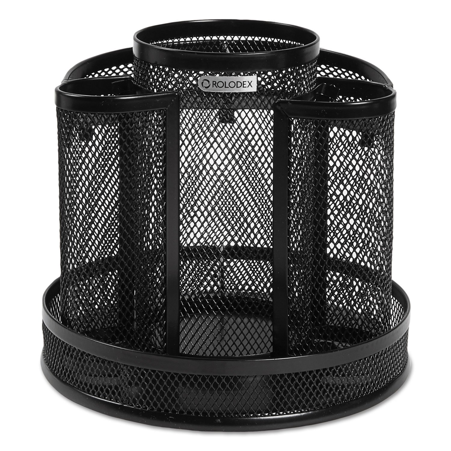 Rolodex Mesh Collection Spinning Desk Sorter, Black (1773083)