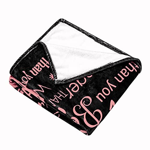 50th Birthday Blanket Gifts for Women - Happy 50th Birthday Gift Ideas for Her - 50 Year Old Gifts for Mom Grandma Wife - Personalized Flannel Fleece Soft Throw Blanket