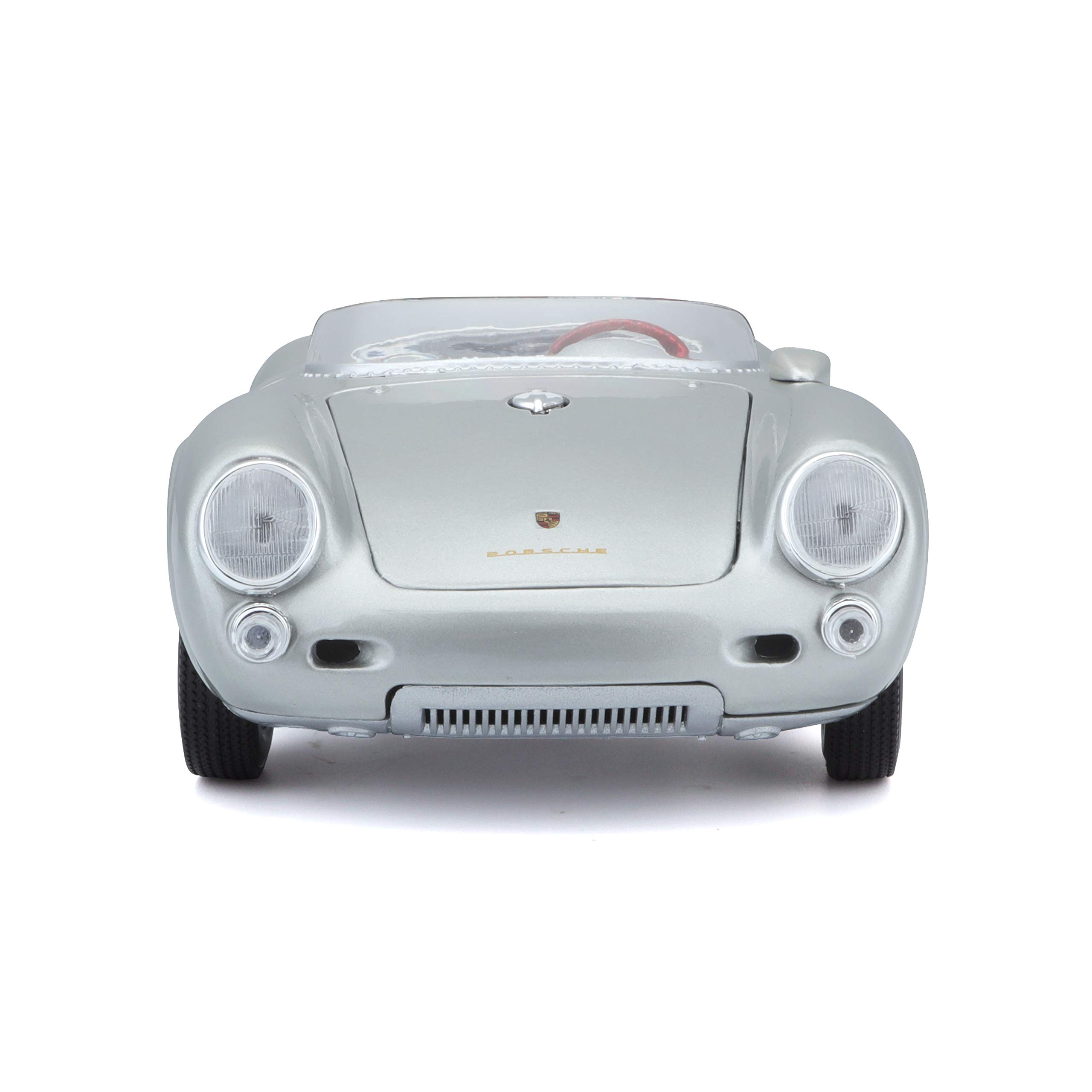 Maisto 1:18 Scale Porsche 550A Spyder Diecast Vehicle, Silver