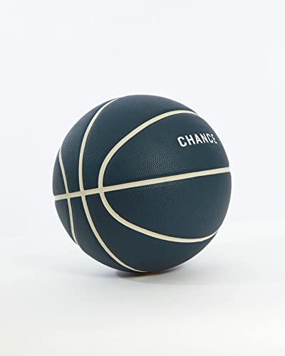 Chance Premium Indoor/Outdoor Basketball - Composite Leather (Sizes: 5 Youth, Size 6, Size 7) (Pebble - Teal, 7 Men's Official - 29.5")