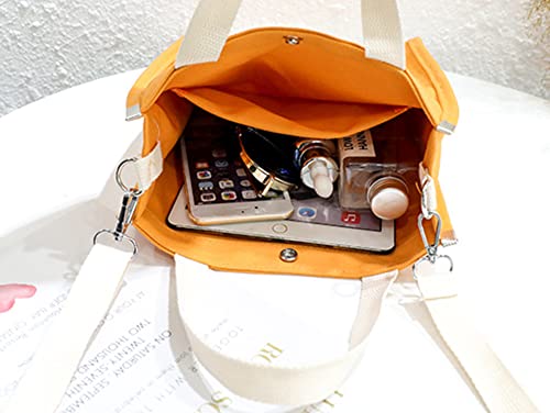 Womens Canvas Tote Bag Hobo Handbag Casual Shoulder Crossbady Purse Satchel Shopping Bag