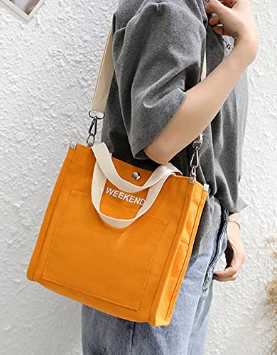 Womens Canvas Tote Bag Hobo Handbag Casual Shoulder Crossbady Purse Satchel Shopping Bag