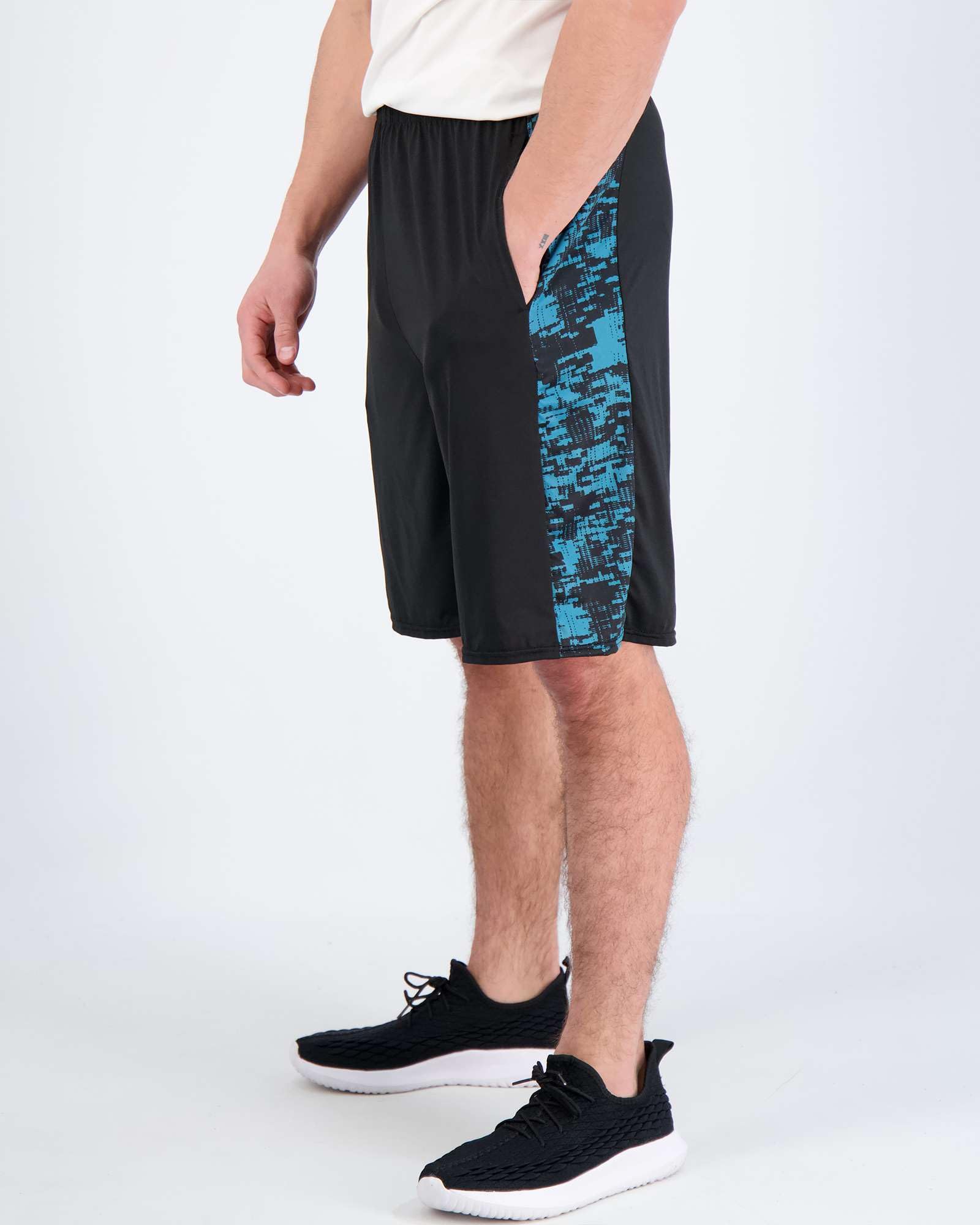 5 Pack Men’s Active Quick Dry Fit Short Pockets Athletic Running Gym Basketball Workout Activewear Sports Men, Set 11, XXL, Pack of 5
