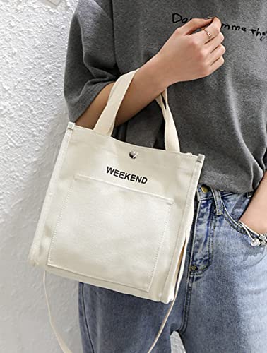 Womens Canvas Tote Bag Hobo Handbag Casual Shoulder Crossbady Purse Satchel Shopping Bag