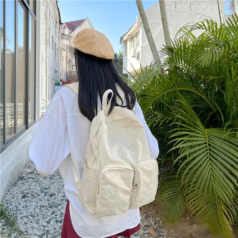 DINGZZ Fashion Women Backpack School Backpack College Student Travel Canvas Bags Female Book Bag (Color : D, Size : 28 * 12 * 37CM)