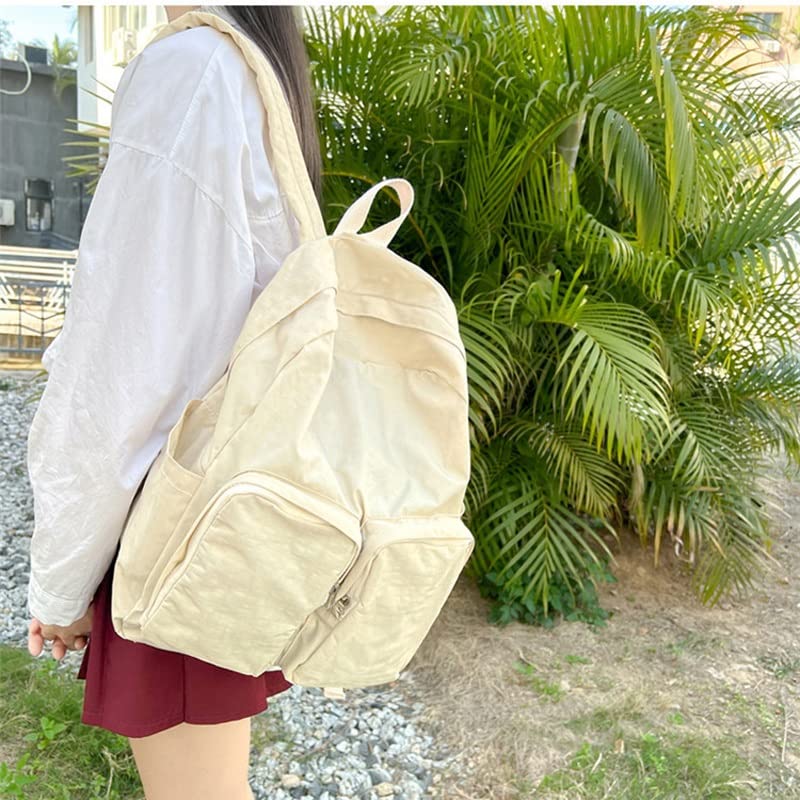 DINGZZ Fashion Women Backpack School Backpack College Student Travel Canvas Bags Female Book Bag (Color : D, Size : 28 * 12 * 37CM)