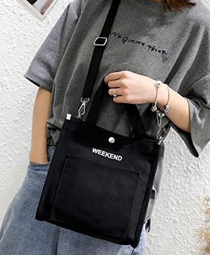 Womens Canvas Tote Bag Hobo Handbag Casual Shoulder Crossbady Purse Satchel Shopping Bag