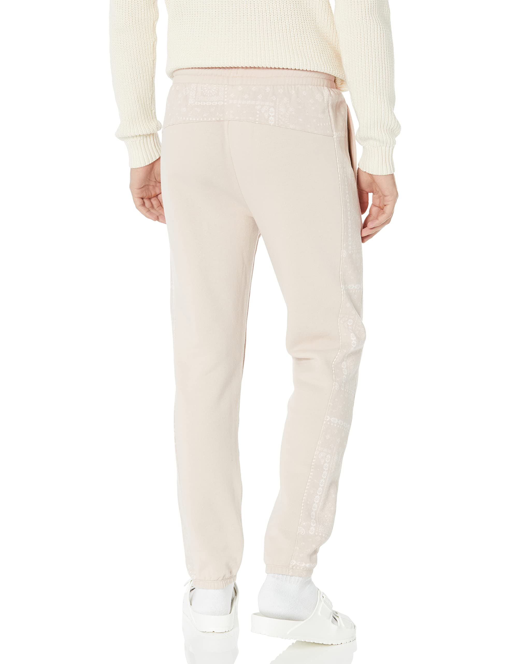 Spalding Men's Jogger with Contrast Panel, Greymorn Bandana, Medium