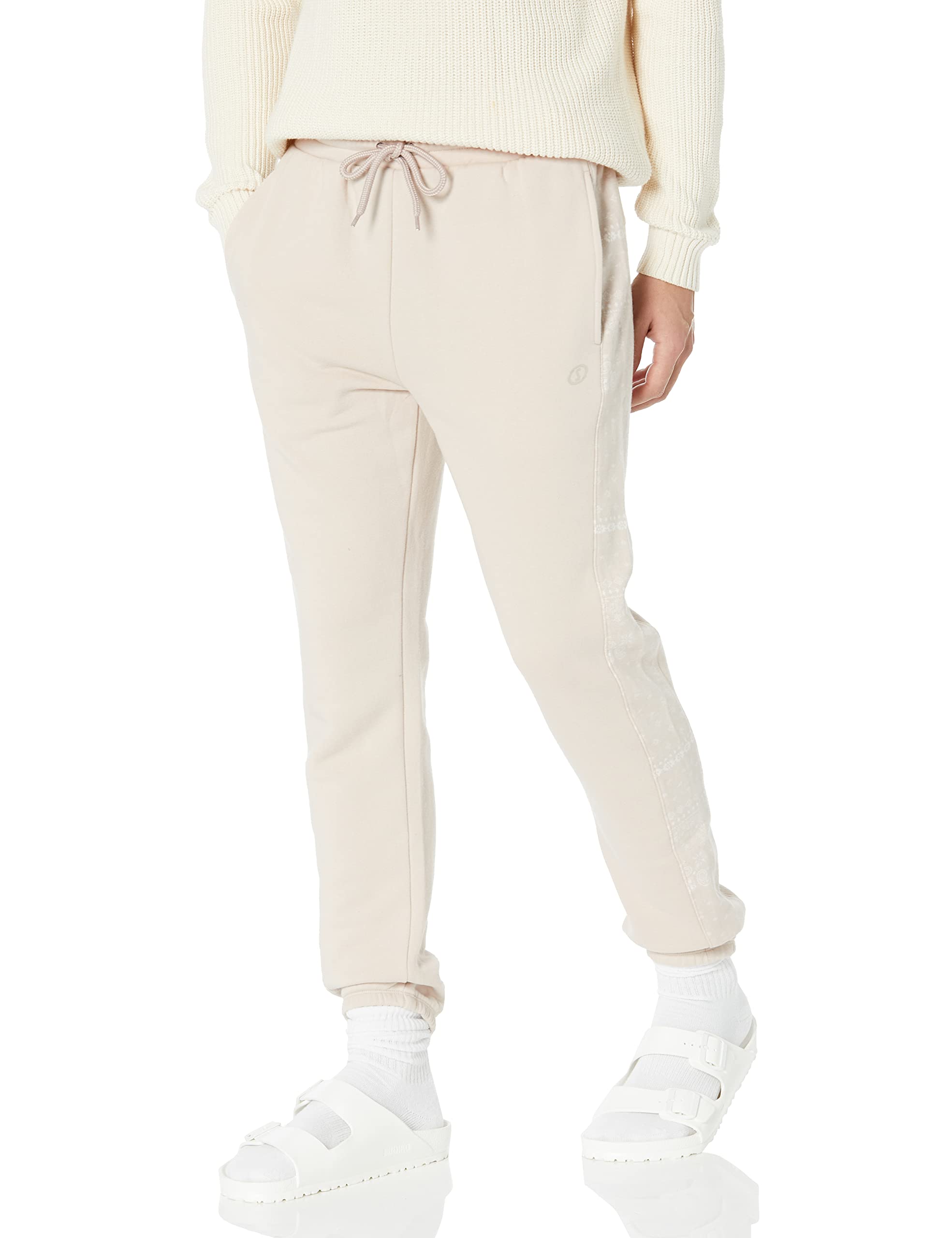 Spalding Men's Jogger with Contrast Panel, Greymorn Bandana, Medium