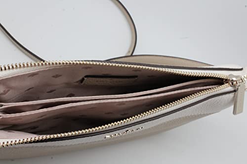 Kate Spade New York Leila Colorblock Triple Gusset Crossbody in Light Sand