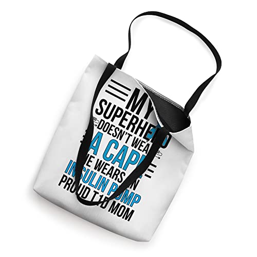 Proud T1D Diabetes Warrior Mom Type 1 Diabetes Fighter Mom Tote Bag