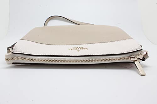 Kate Spade New York Leila Colorblock Triple Gusset Crossbody in Light Sand
