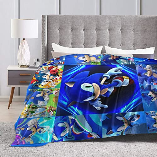 Catoon Throws Blanket Ultra Soft Flannel Throw Blankets for Bedding Couch Sofa All Seasons (SO2, 50"x40")