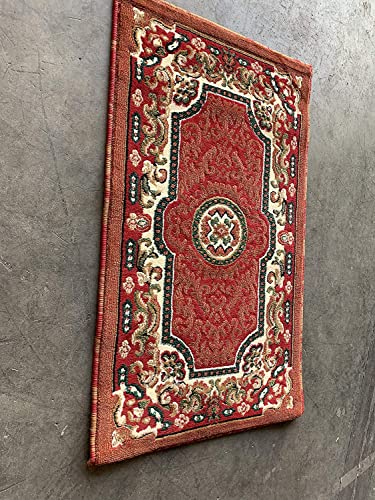 YHSF Traditional Floral Design Area Rug (Red, 2 Feet x 3 Feet 4 Inches)