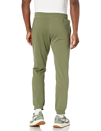 Spalding Men's Activewear Branded Jogger Sweatpant, Olivine, Medium