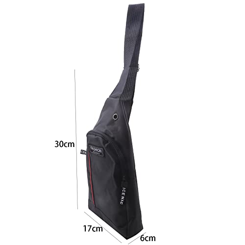XUEQI Crossbody Sling Backpack Sling Shoulder Bag Travel Hiking Chest Bag Daypack for Hiking Travel with Earphone Hole