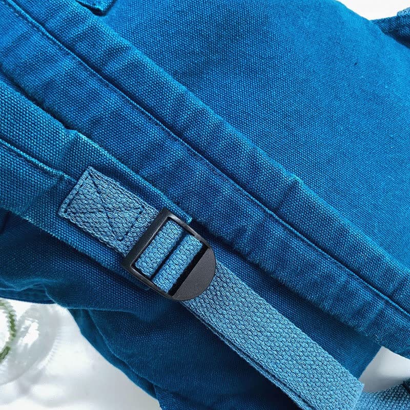 DINGZZ Women Travel Bag Fashion Canvas Solid Color Backpack Student School Bag (Color : D, Size : 27 * 10 * 35CM)