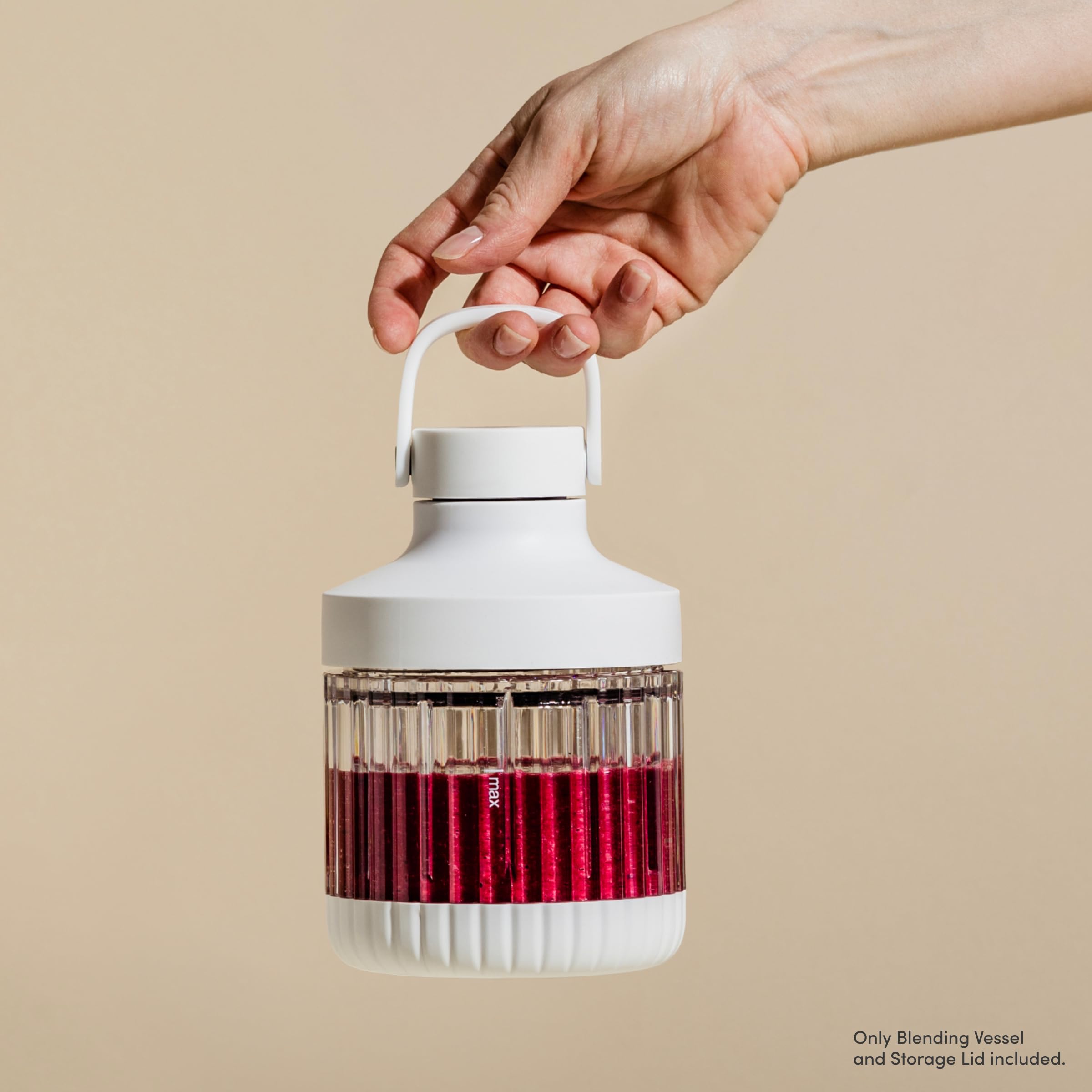 Beast 500mL Blending Vessel + Storage Lid | Blend Smoothies and Shakes (Cloud White)