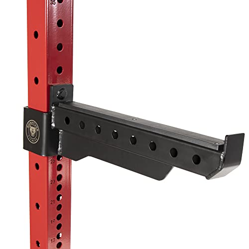 Signature Fitness SF-3 1,500 Pound Capacity 3β x 3β Power Cage Squat Rack, Includes J-Hooks and Safety Straps, Other Optional Accessories, Spotter Arms