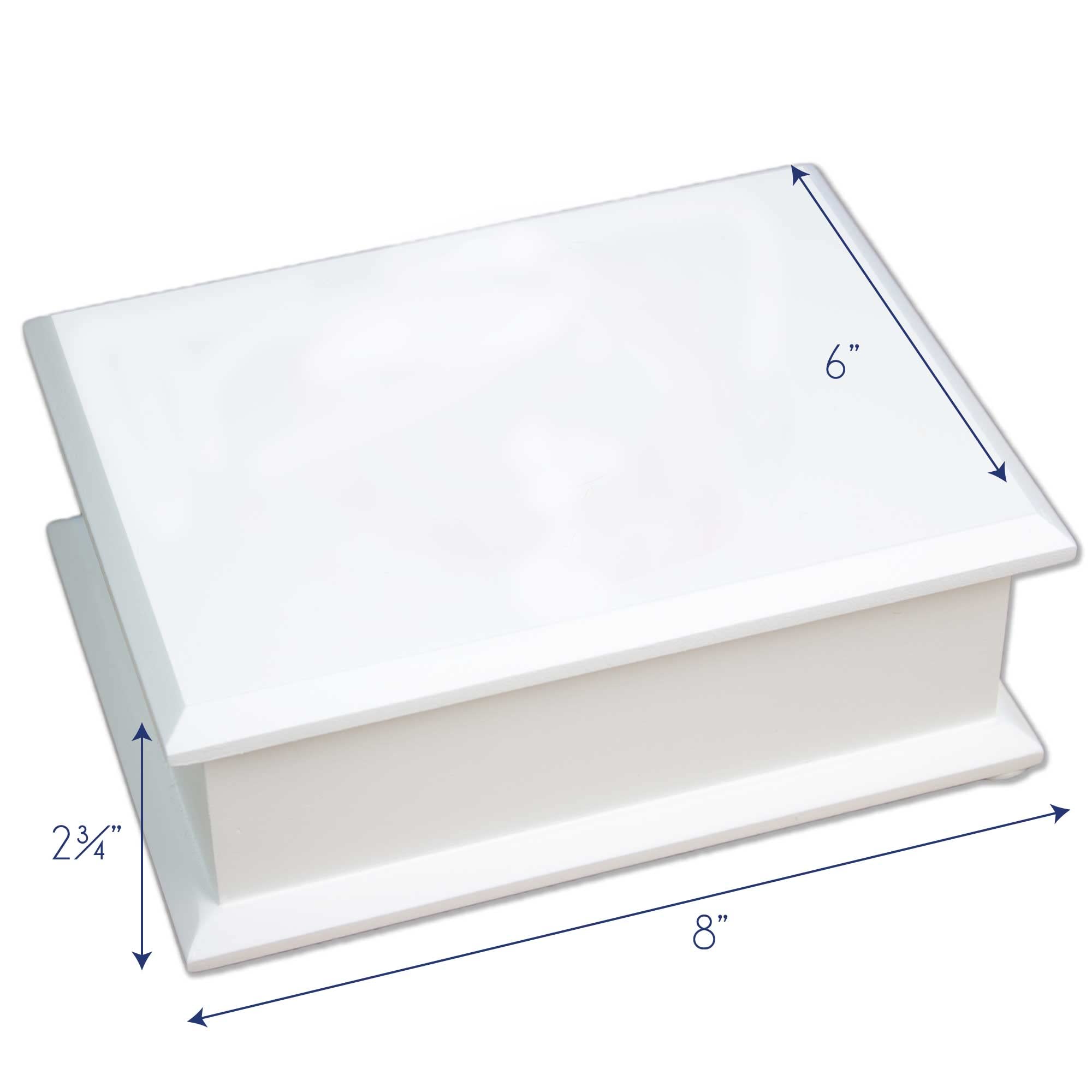 My Bambino Personalized Butterfly Garland Lift Top Jewelry Box