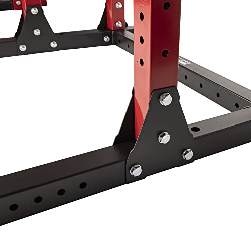 Signature Fitness SF-SS1 1,000 Pound Capacity 3β x 3β Power Rack Squat Stand, Includes J-Hooks and Safety Spotter Arms, Optional Conversion Kits, Half Conversion kit Only