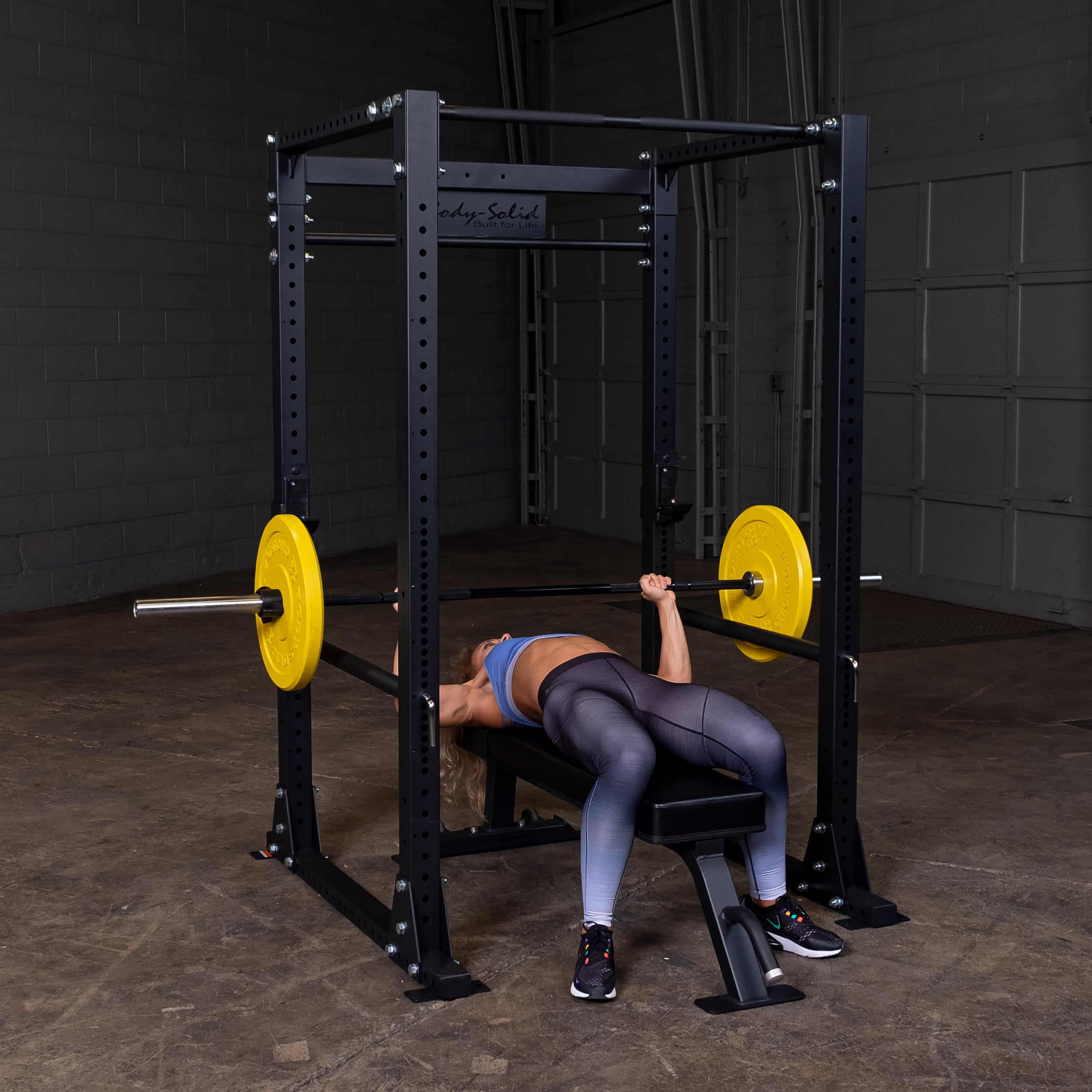 Body-Solid GPR400 Power Rack with 1000 Lb. Weight Capacity for Squats, Deadlifts, and Weightlifting Workout, Black
