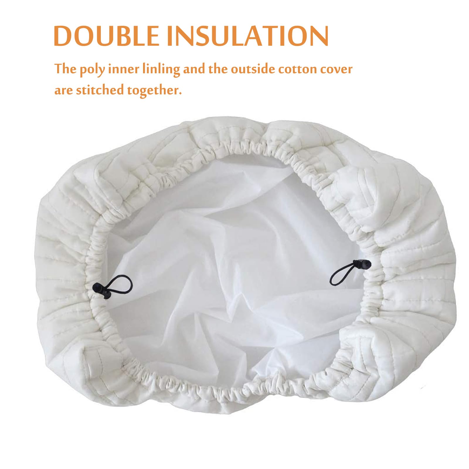 Foozet Indoor Air Conditioner Cover Double Insulation, XS Beige
